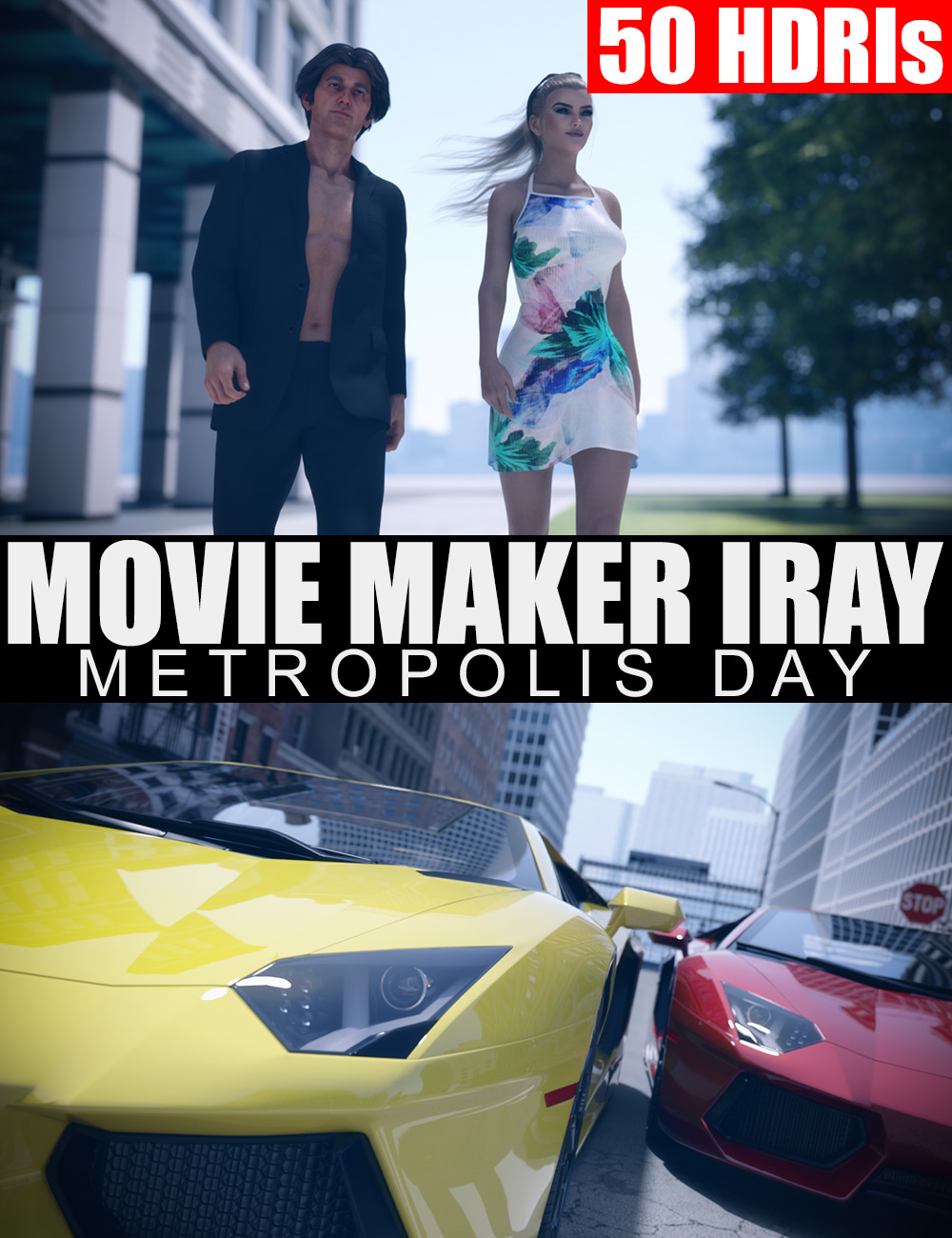 50 HDRIs - Movie Maker Iray - Metropolis Day | Daz 3D