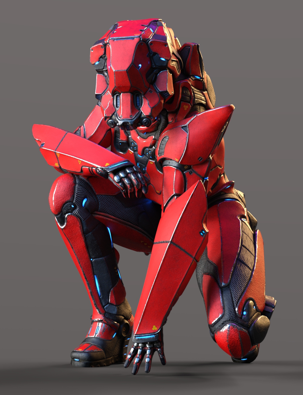 A.N.T.S Armored Nano Tech Suit for Genesis 8 Female | Daz 3D