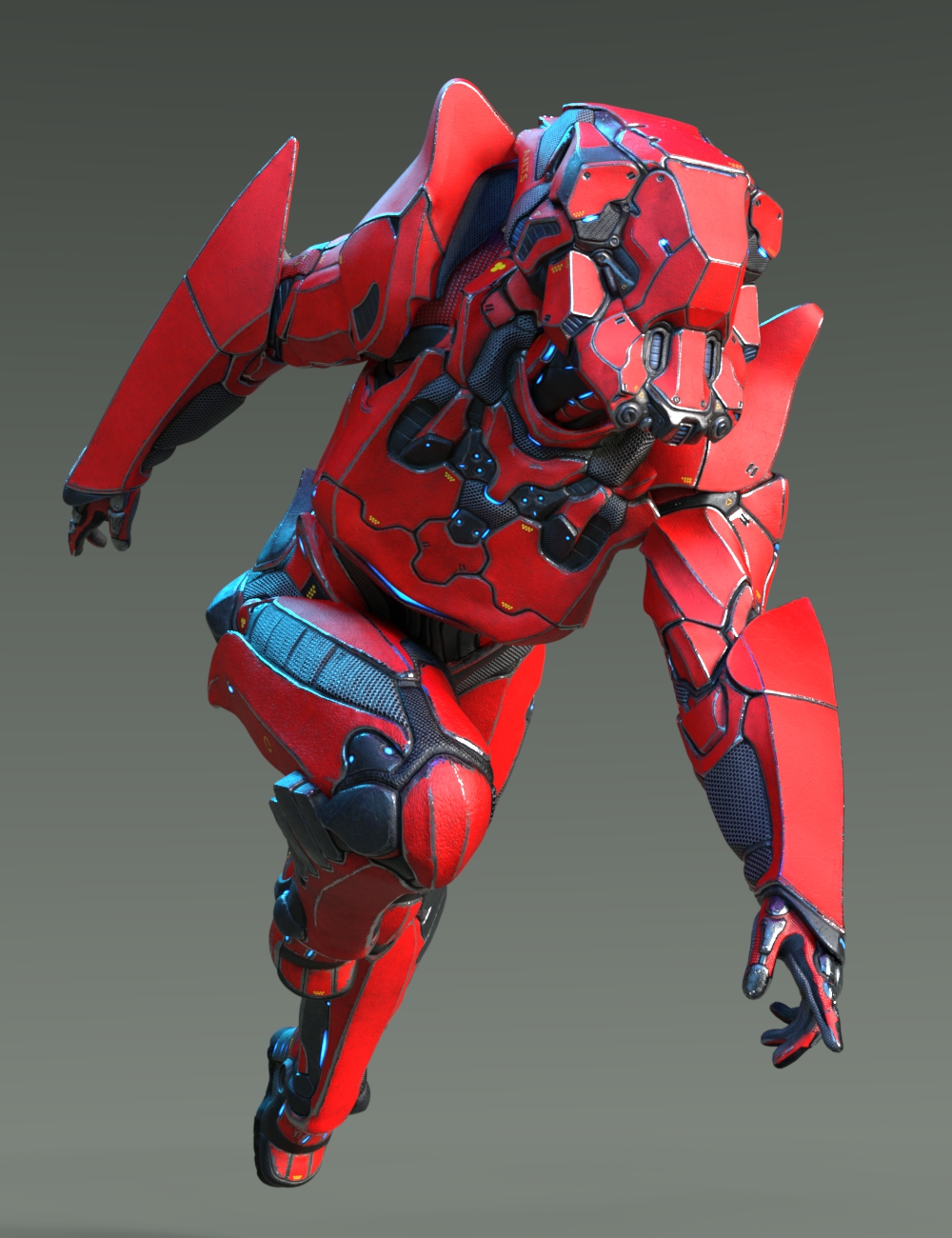 A.N.T.S Armored Nano Tech Suit for Genesis 8 Female | Daz 3D
