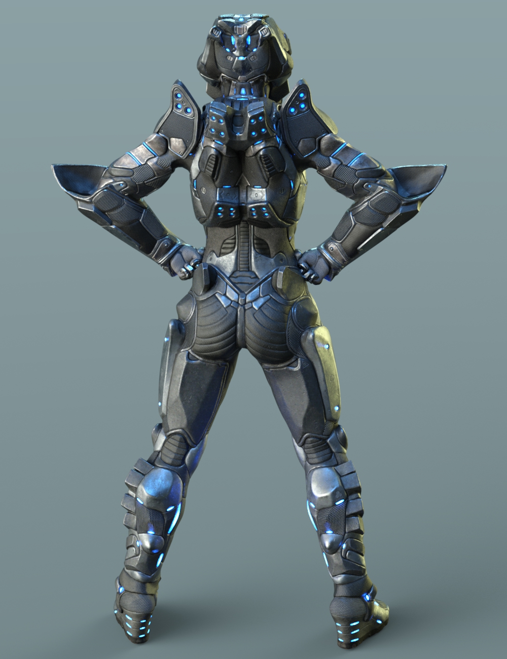 A.N.T.S Armored Nano Tech Suit for Genesis 8 Female | Daz 3D