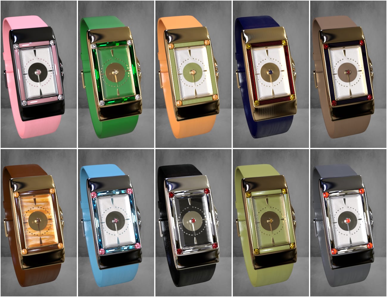 Stylish Watches for Genesis 8 Female(s) | Daz 3D