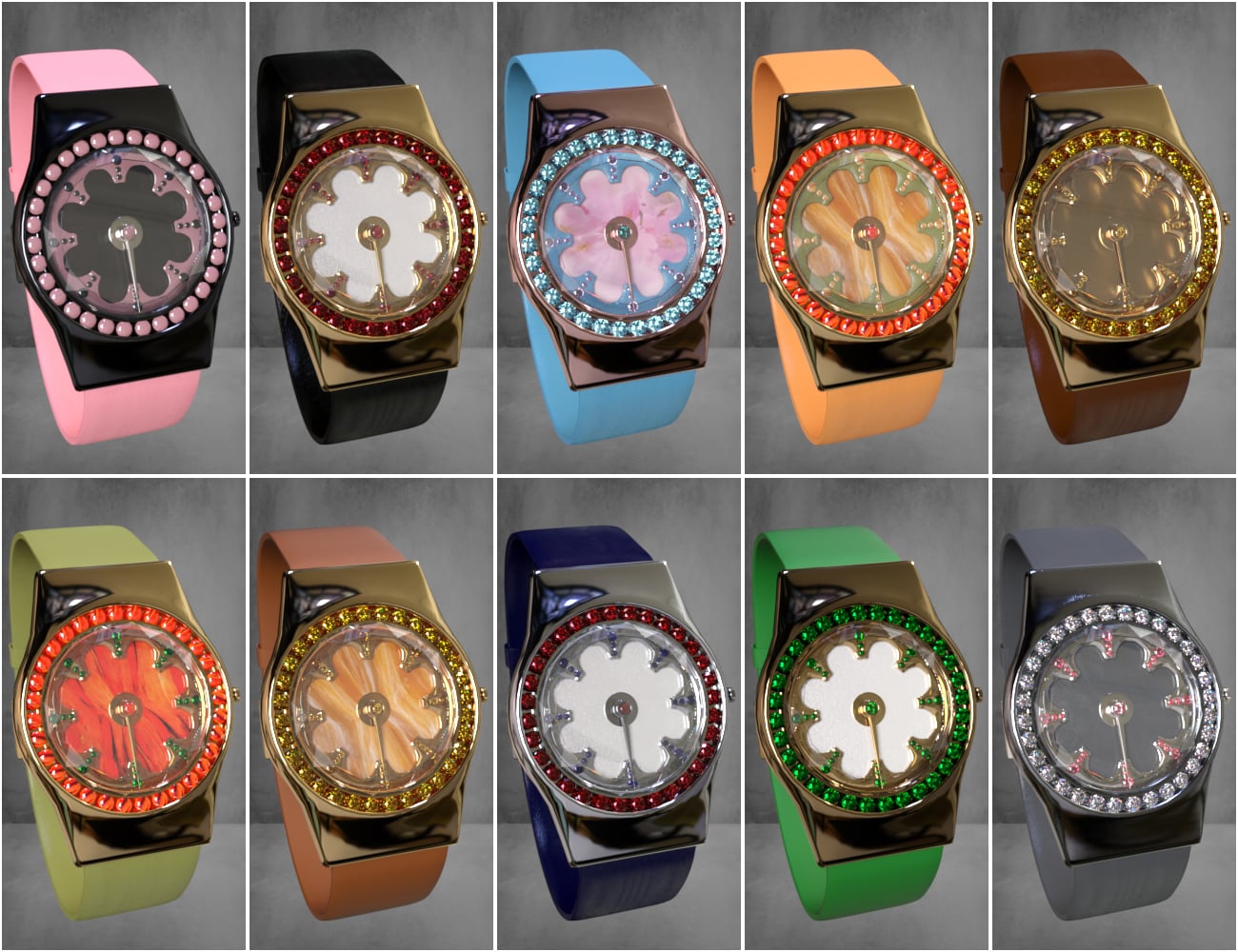 Stylish Watches for Genesis 8 Female(s) | Daz 3D