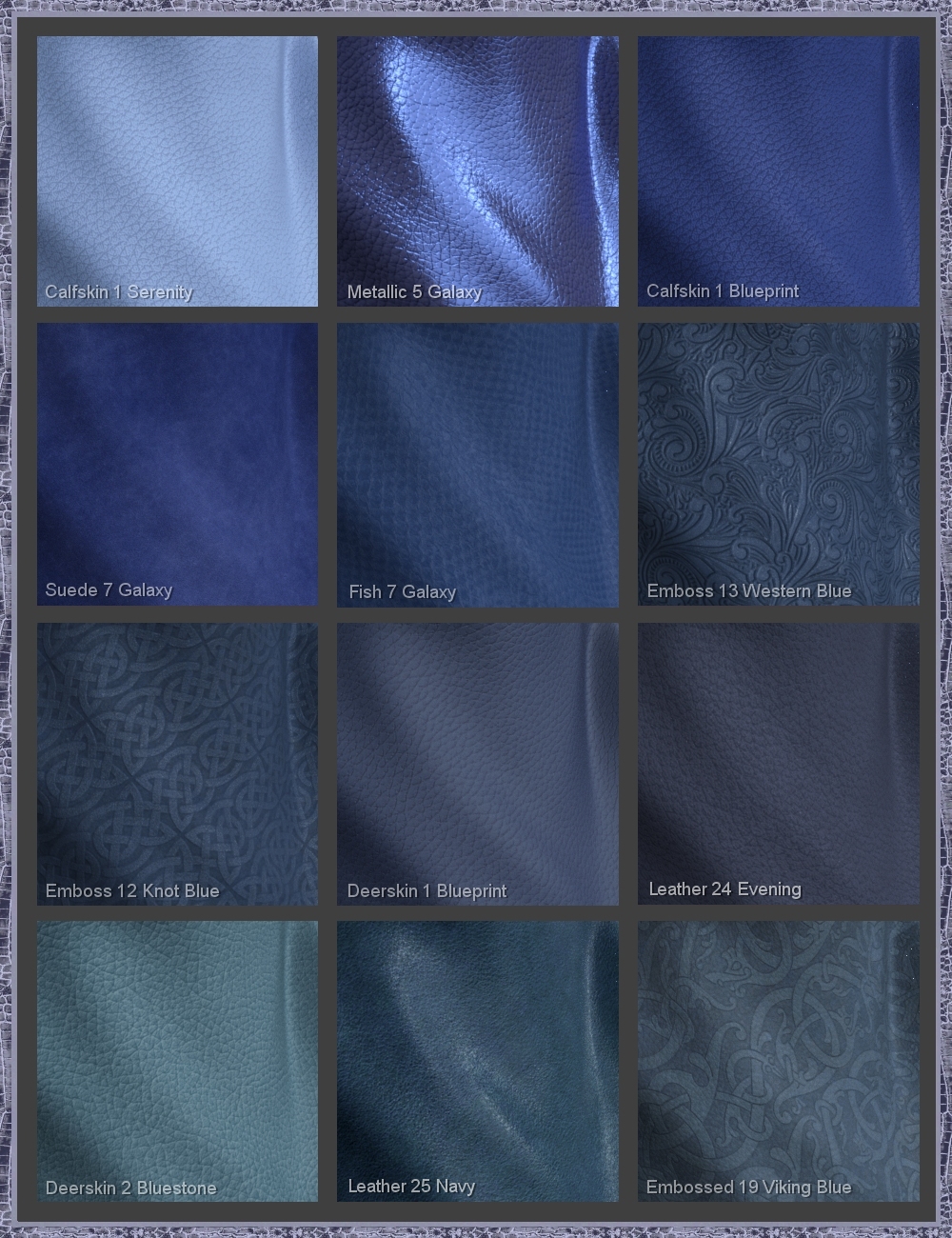 Exotic Leather Shader Presets 3 for Iray | Daz 3D