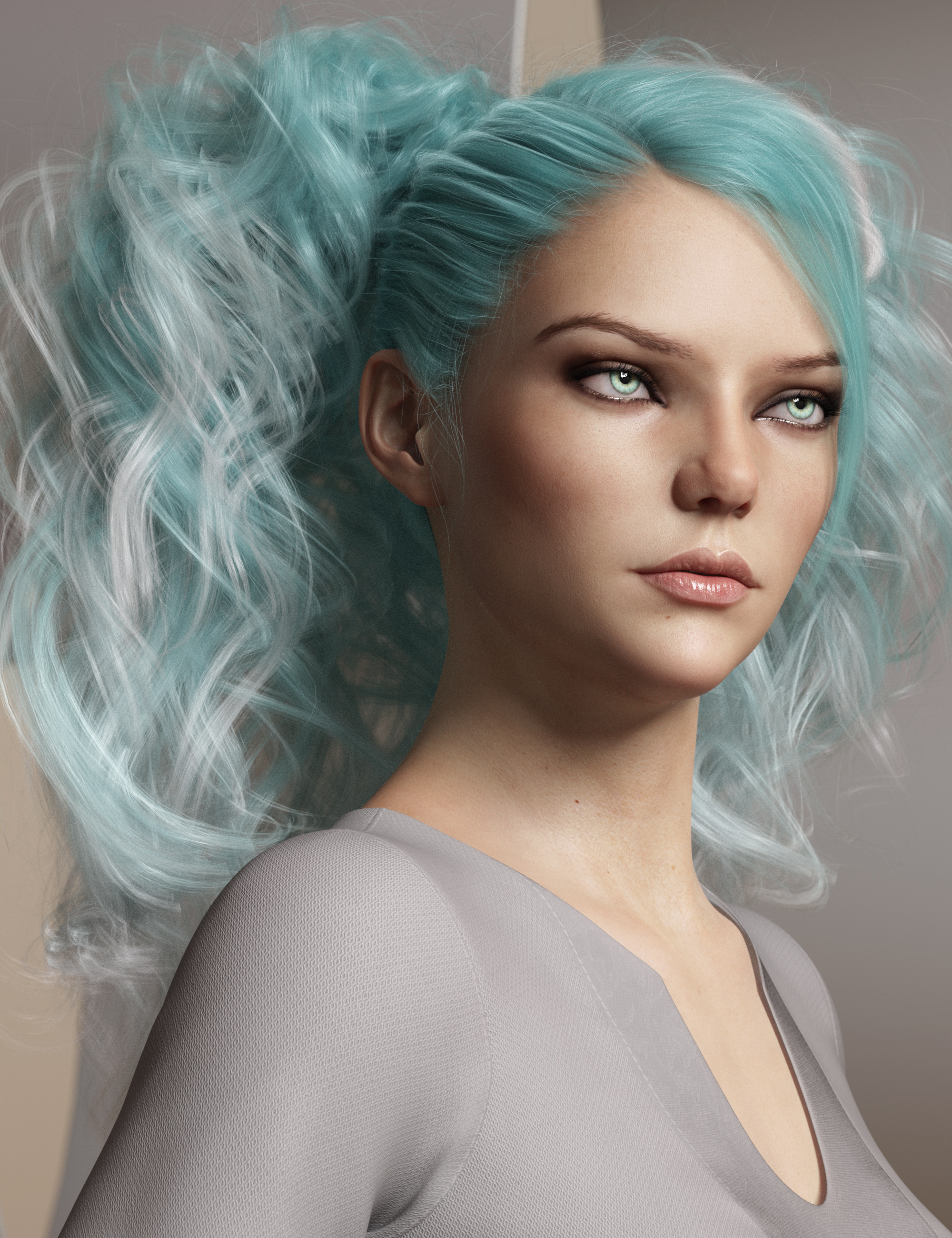 Texture Expansion for Surrounding Curls Hair | Daz 3D