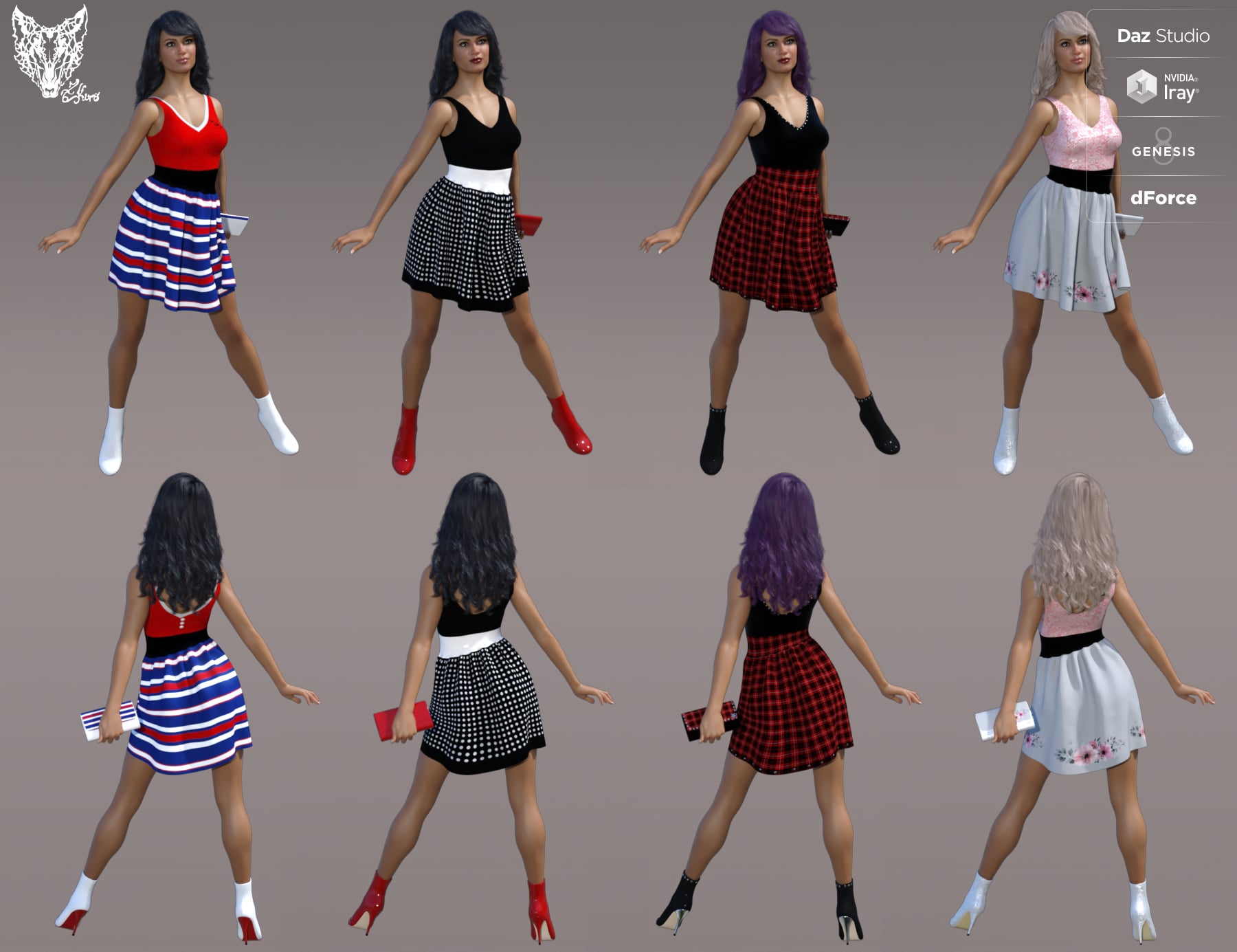 Inocencia Dress Texture Pack | Daz 3D