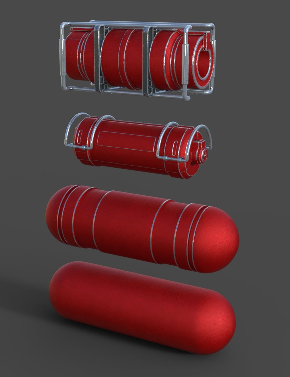 Modular Retro Starship Kit | Daz 3D