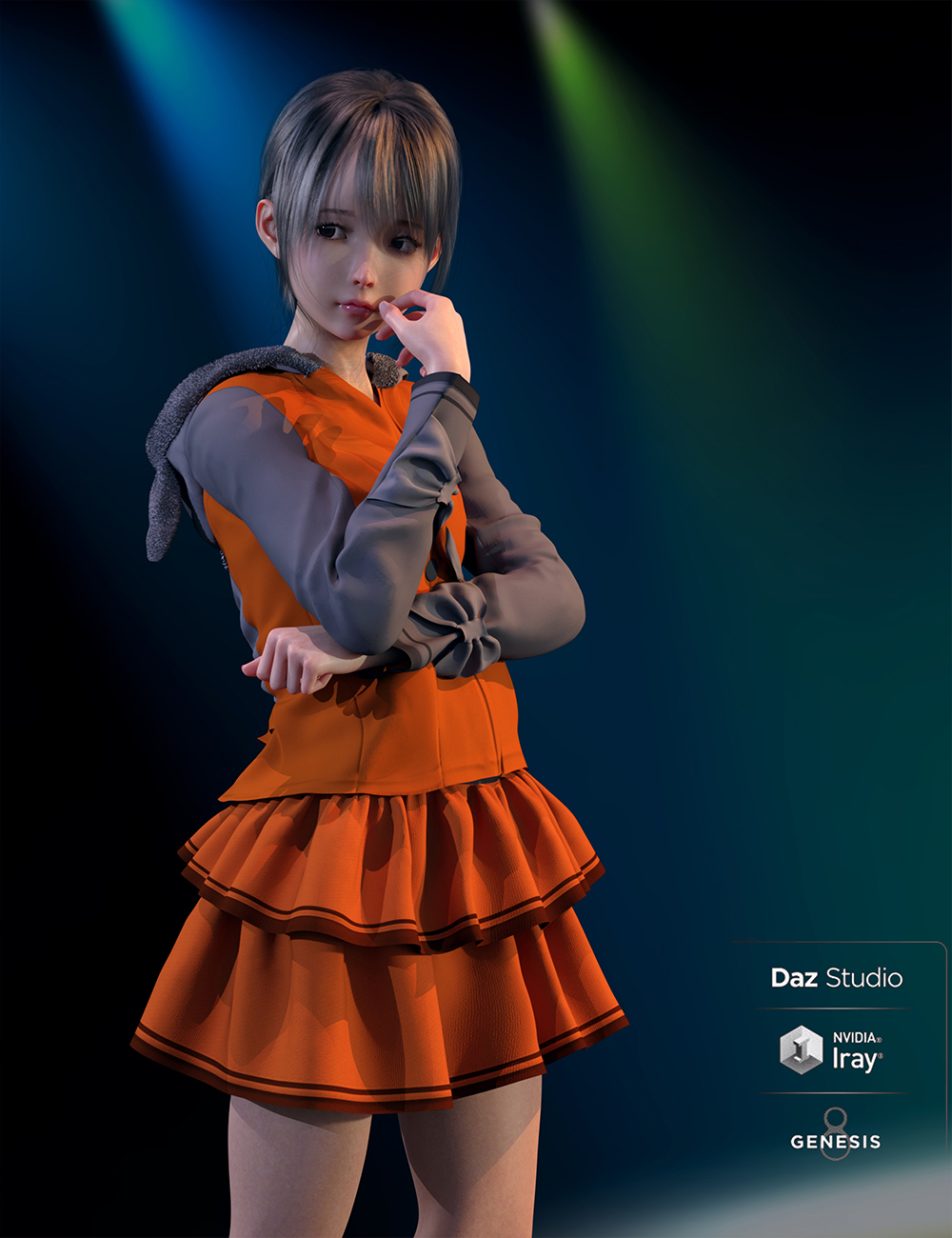 dForce Cute Clothes for Genesis 8 Female(s) | Daz 3D