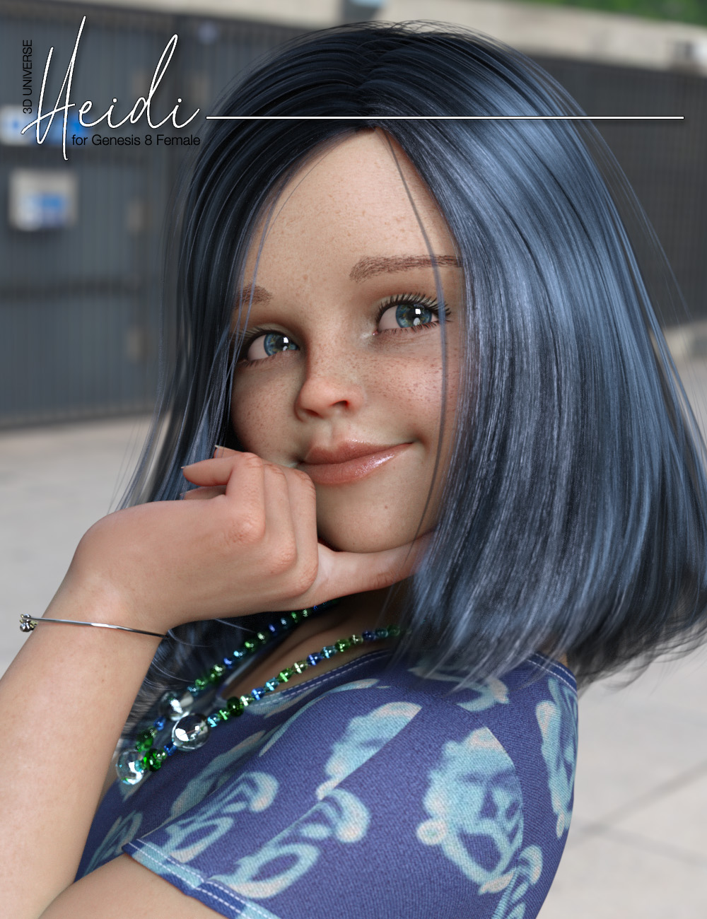 Heidi Hair for Genesis 8 Female(s) | Daz 3D