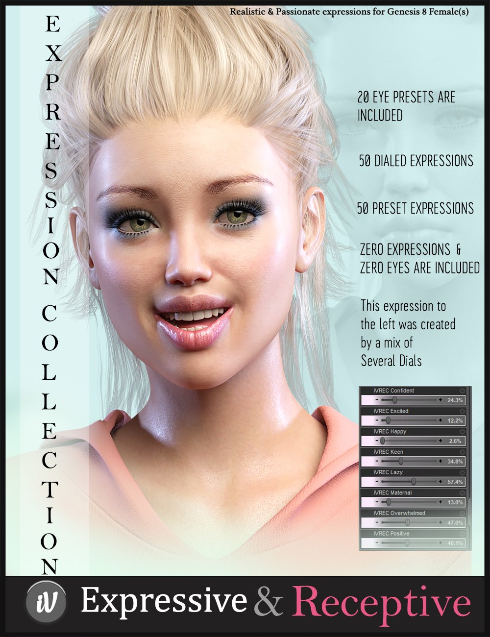 iV Expressive & Receptive Communication For Genesis 8 Female(s) | Daz 3D