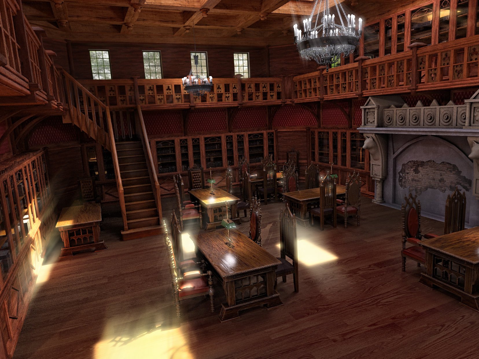 FG Gothic Library Bundle | Daz 3D