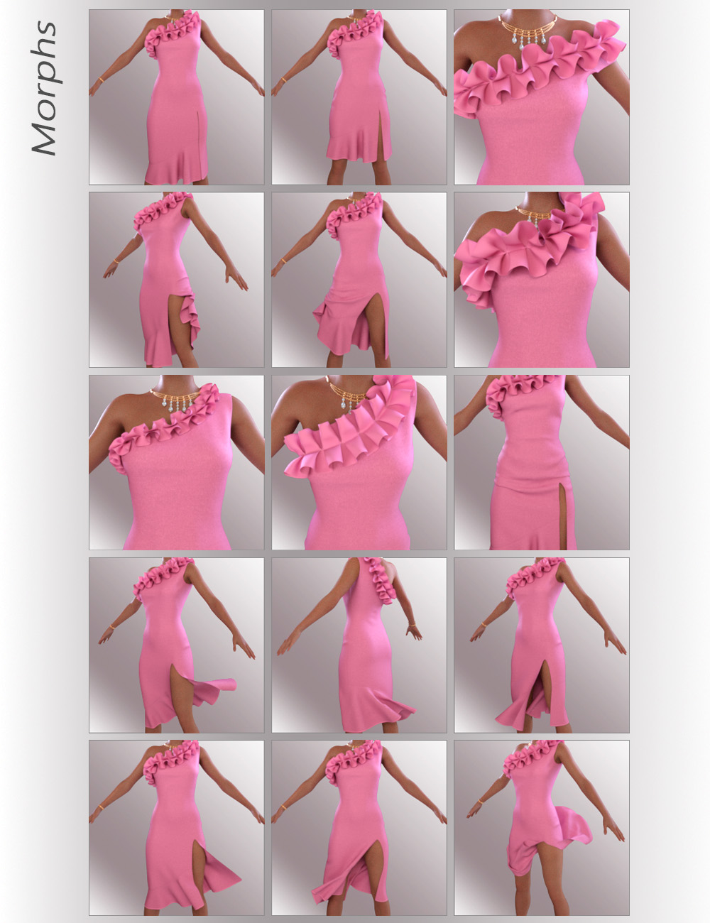 Dforce Evening Cocktail Dress Outfit For Genesis 8 Female S Daz 3d