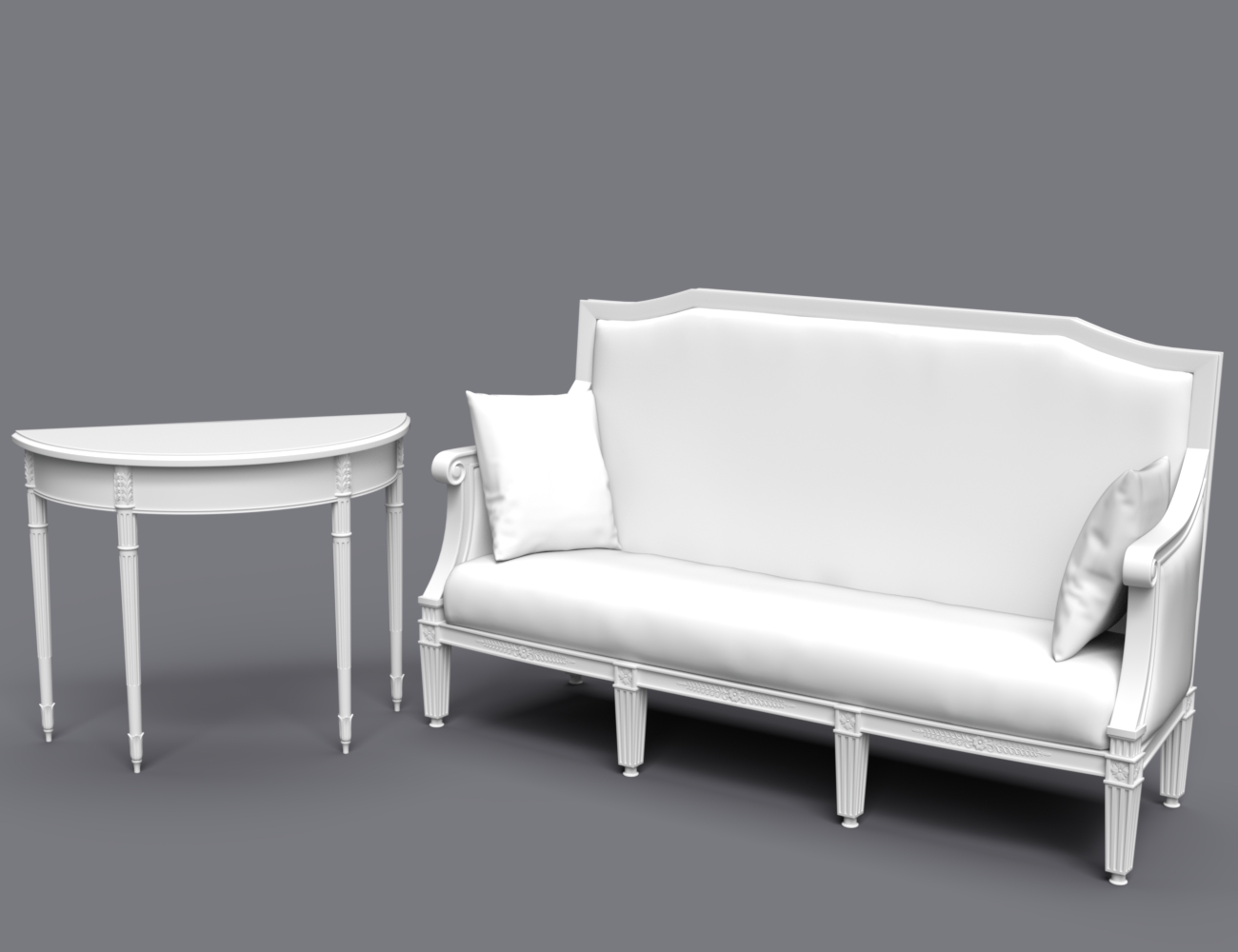 A Touch of Classicism Furniture | Daz 3D