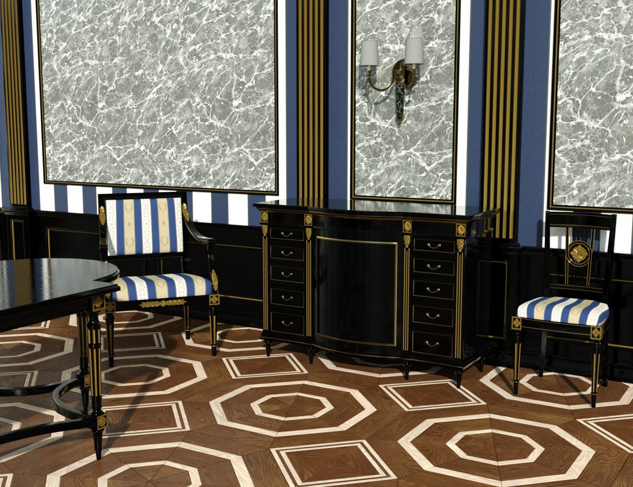 A Touch of Classicism Furniture Textures | Daz 3D