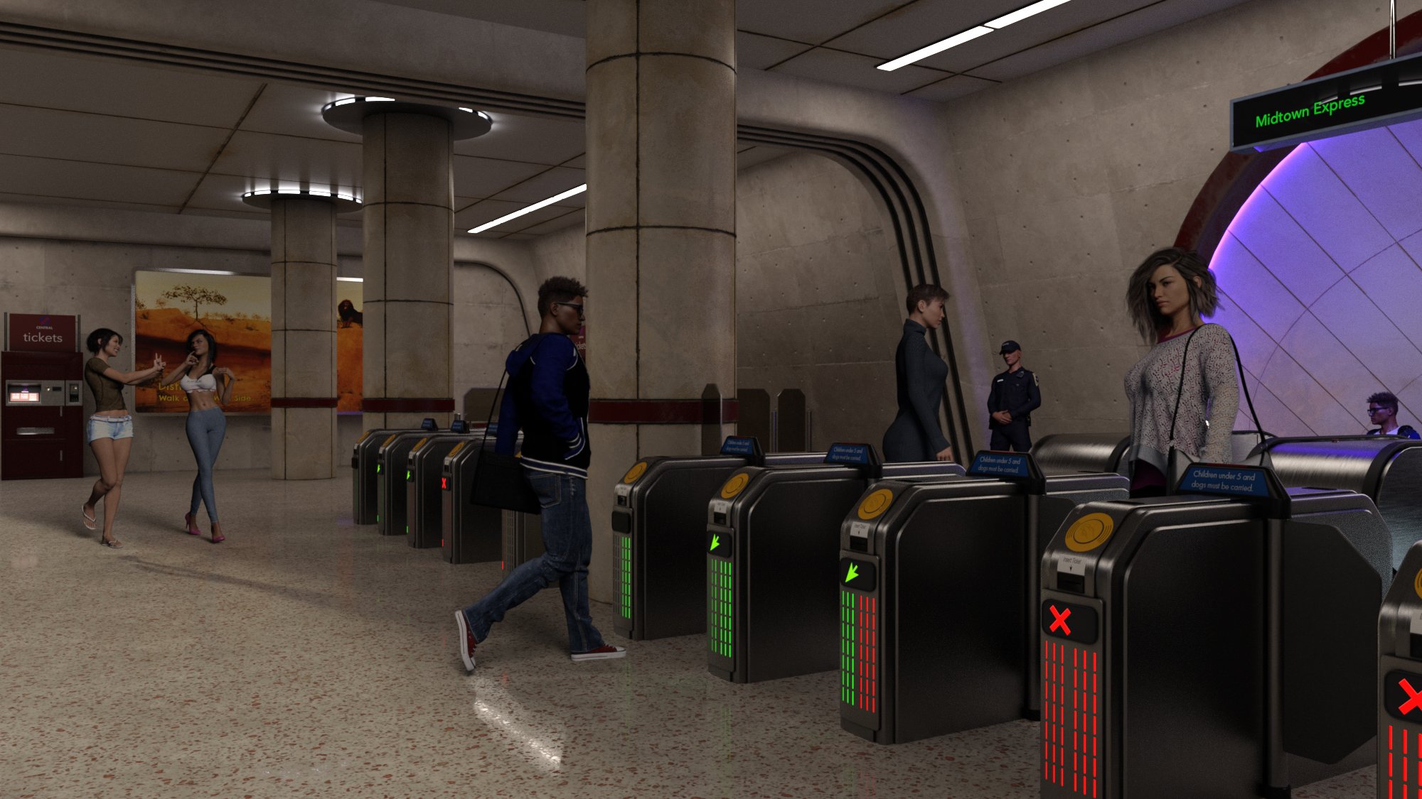 Modular Transit Terminus | Daz 3D