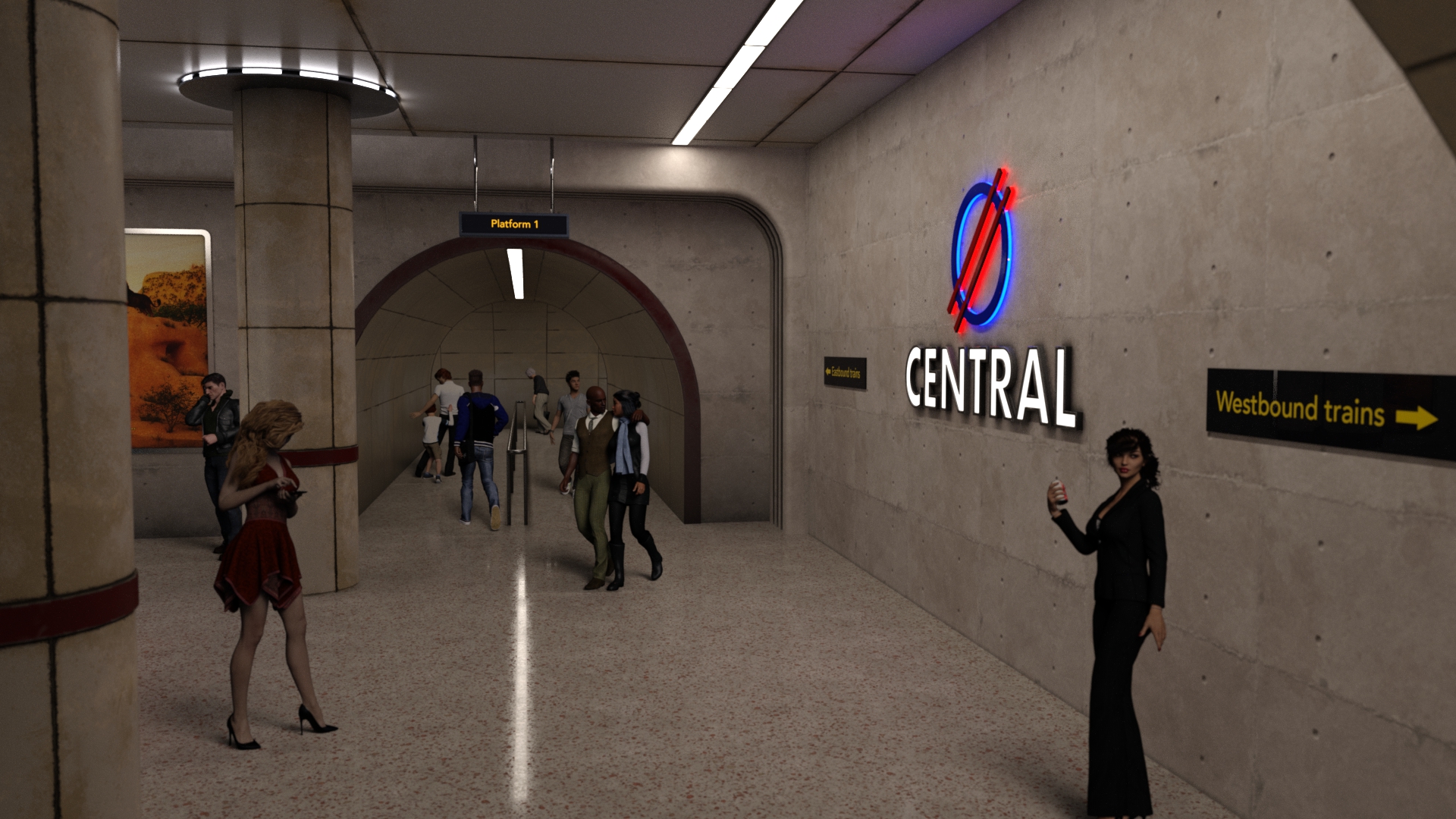 Modular Transit Terminus | Daz 3D