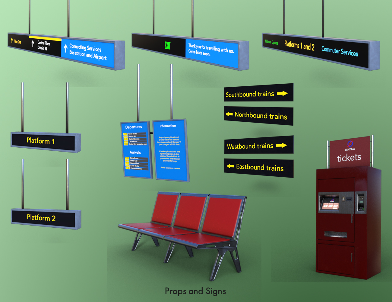 Modular Transit Terminus | Daz 3D