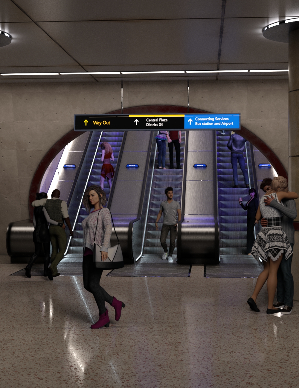 Modular Transit Terminus | Daz 3D