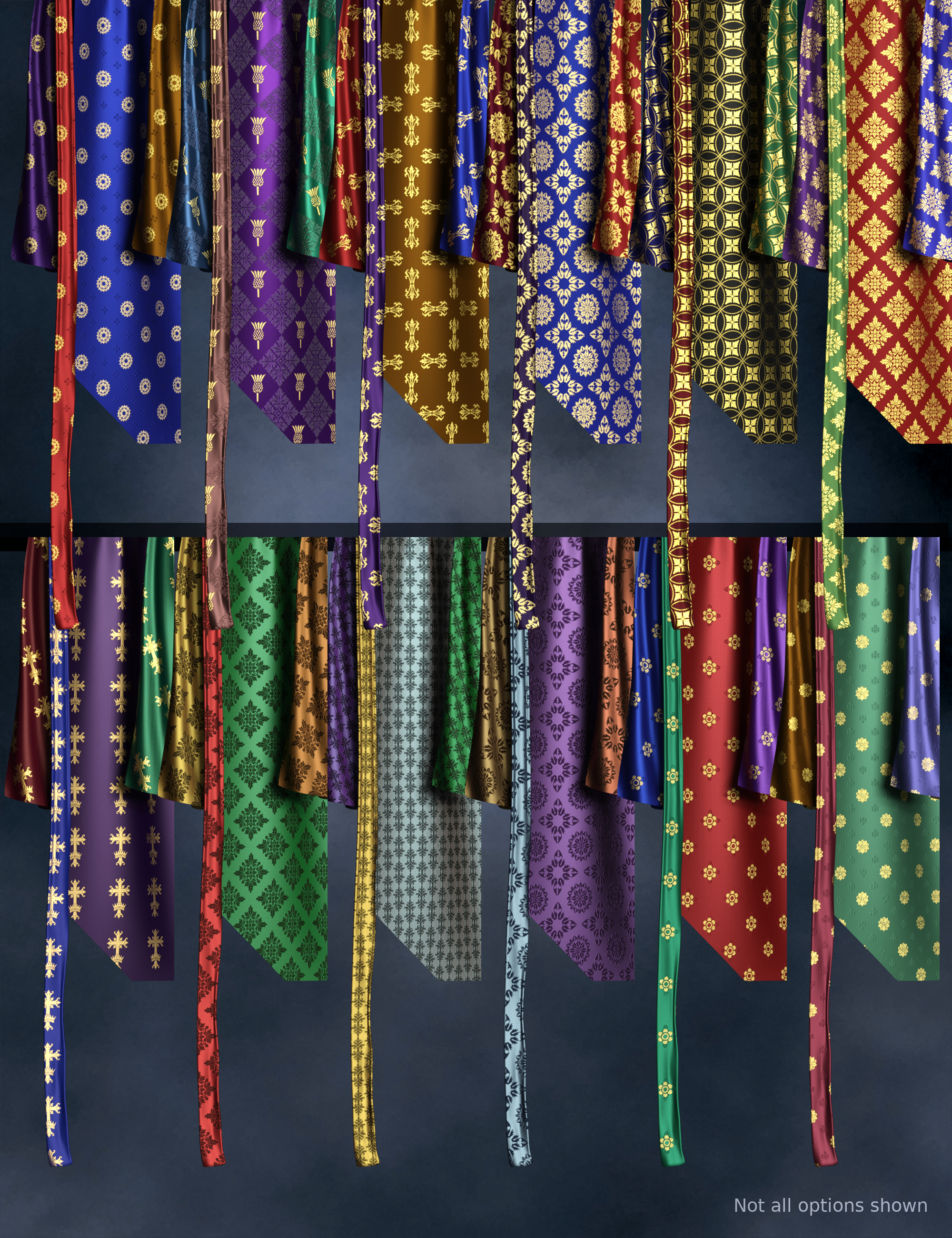 Regal Riches: Historical Pattern Iray Shader Presets | Daz 3D