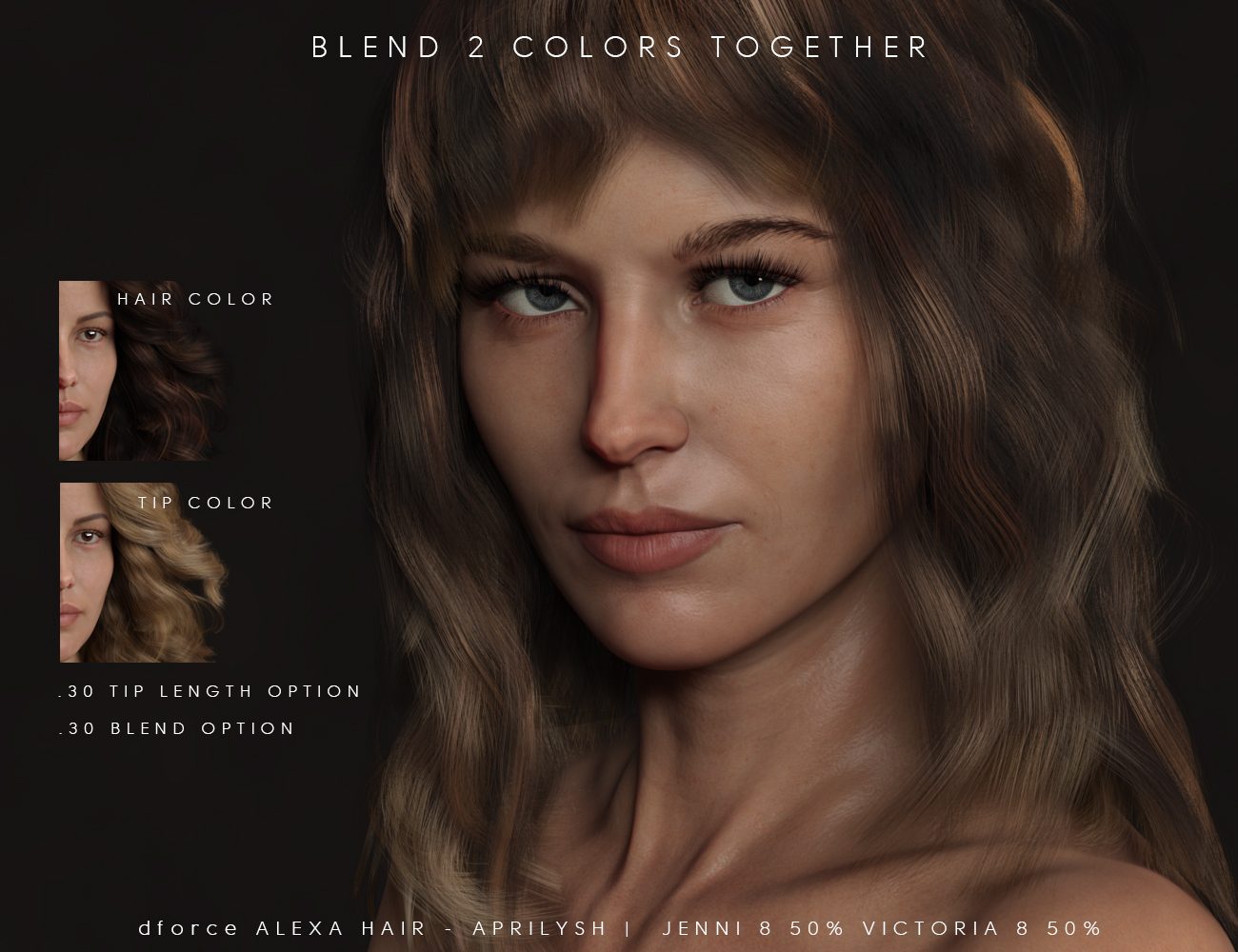 Real Hair Shaders for dForce and Strand-Based Hairs | Daz 3D