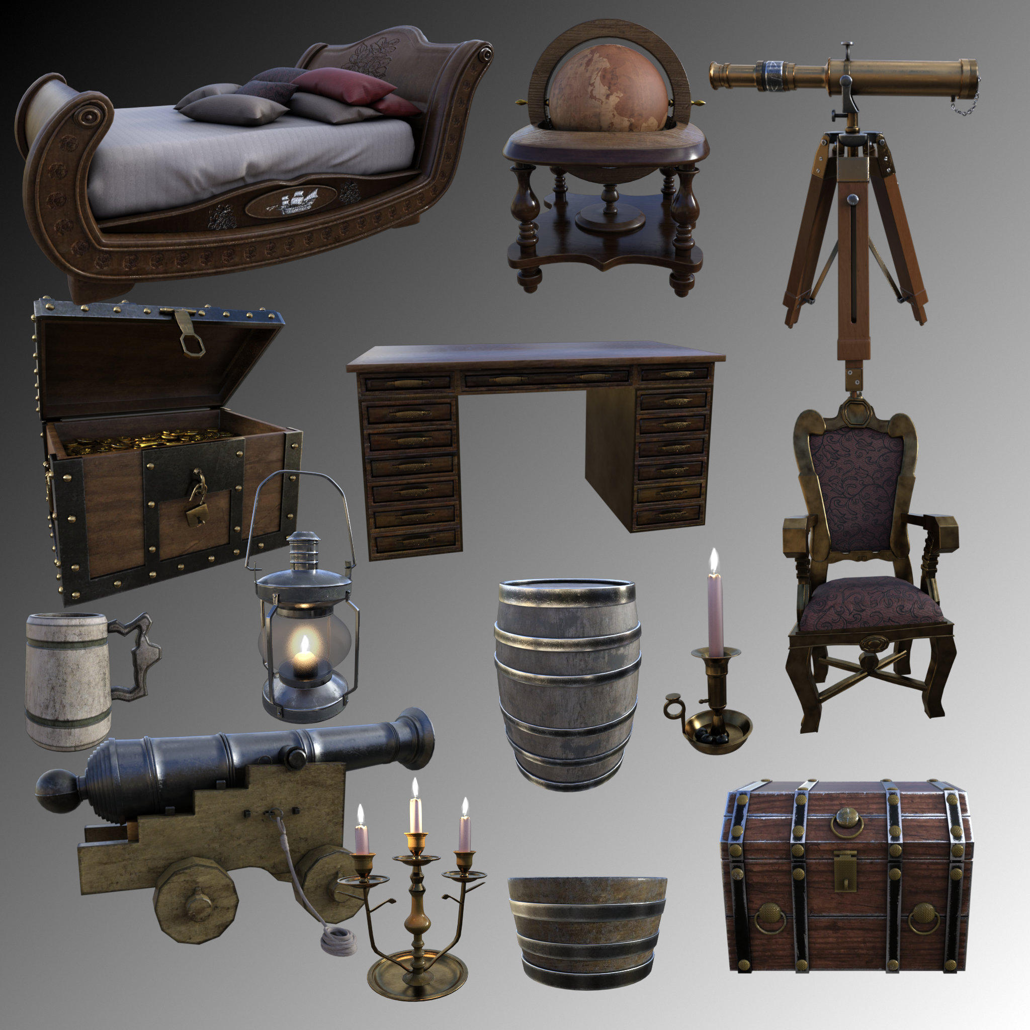 FG Pirate Bundle | Daz 3D