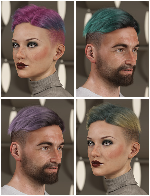 Texture Expansion for Short Fade Hair | Daz 3D