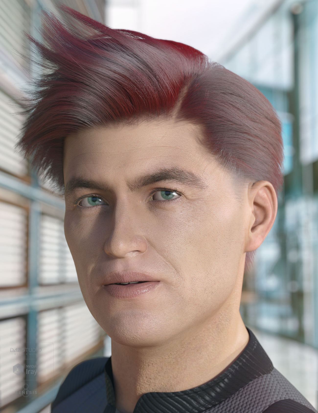 dForce Thadeus Hair for Genesis 3 & 8 Male(s) | Daz 3D