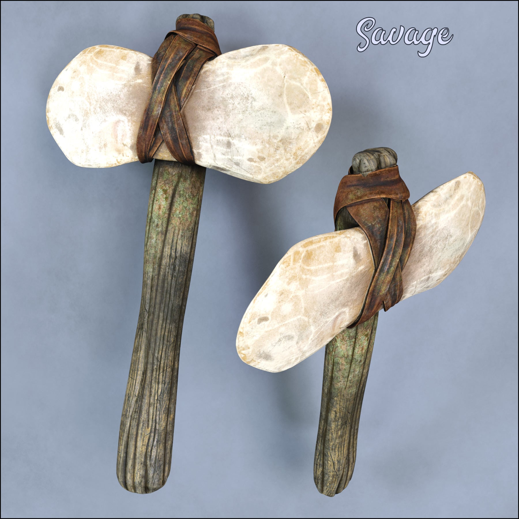 Aki Tribe Weapons for Genesis 8 | Daz 3D