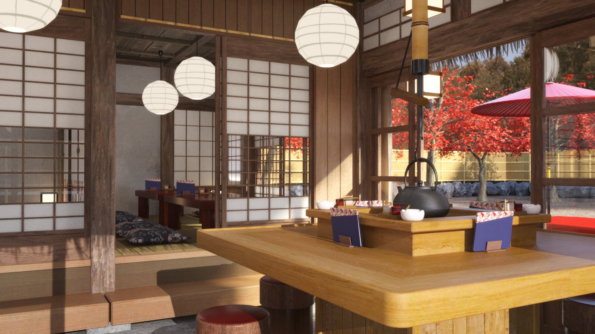 Traditional Japanese Tea Shop | Daz 3D