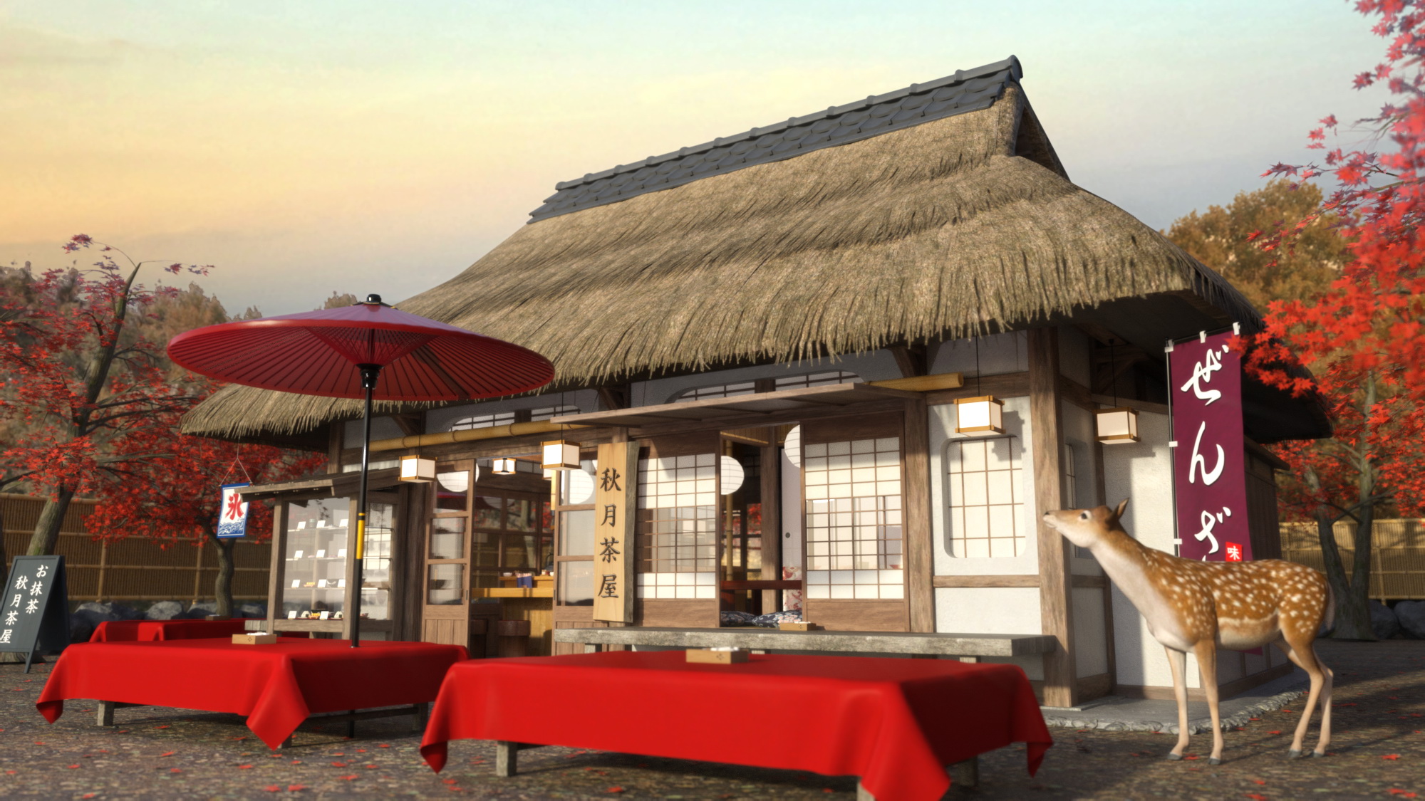 Traditional Japanese Tea Shop | Daz 3D