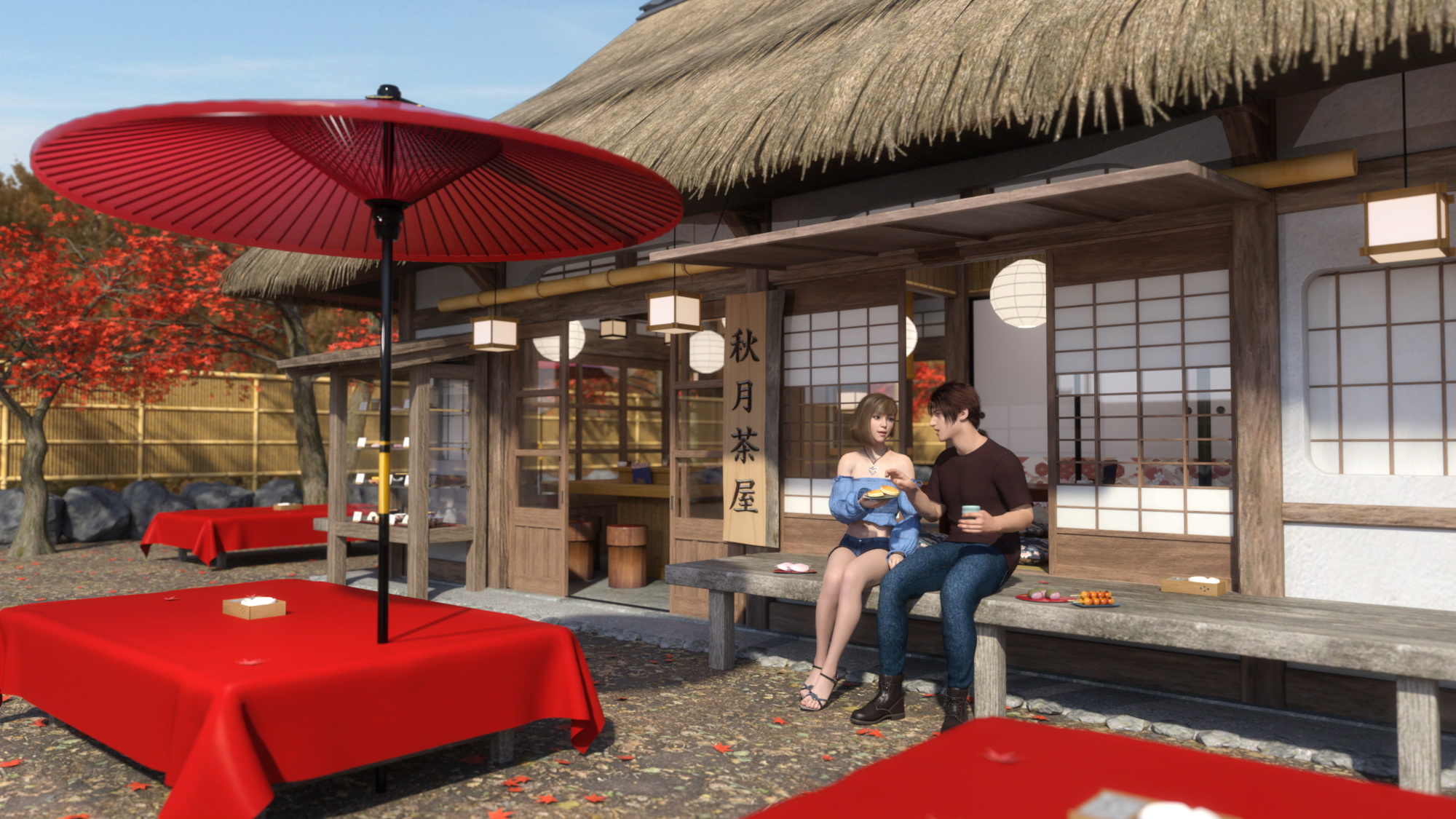 Traditional Japanese Tea Shop | Daz 3D