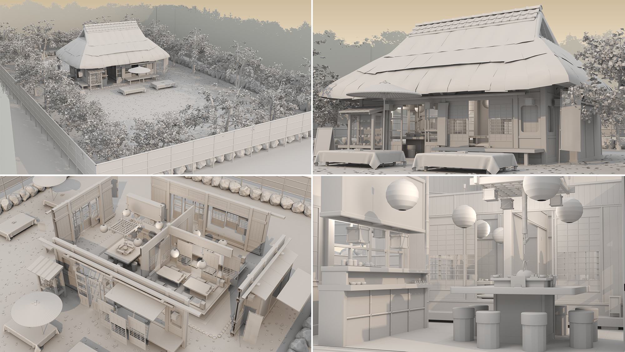 Traditional Japanese Tea Shop | Daz 3D