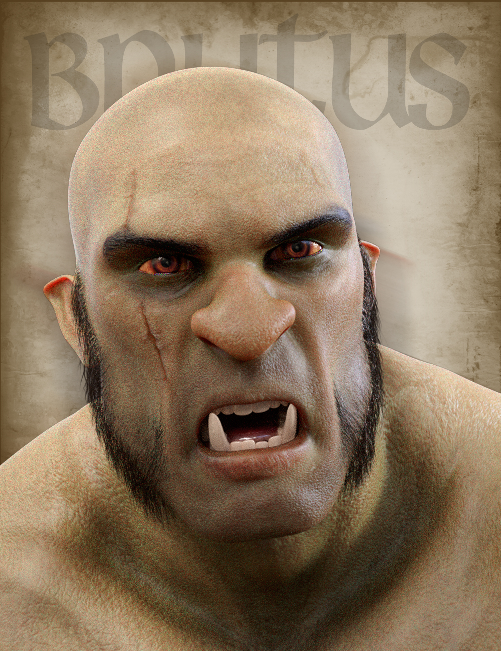 Brutus Orc & Human For Genesis 8 Male | Daz 3D