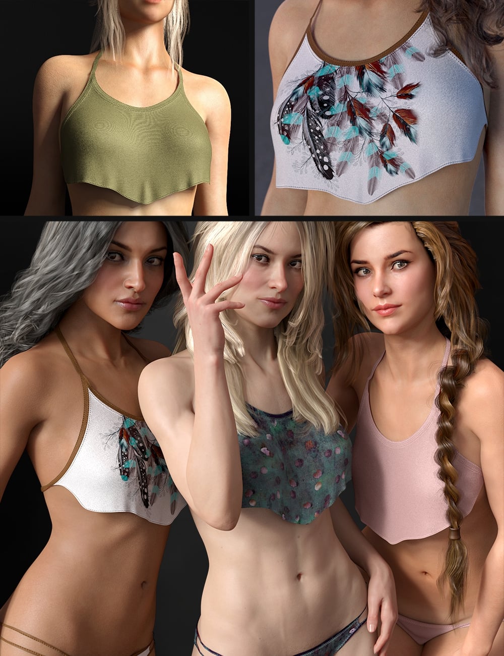 Wilder and Her Bikini Bundle | Daz 3D