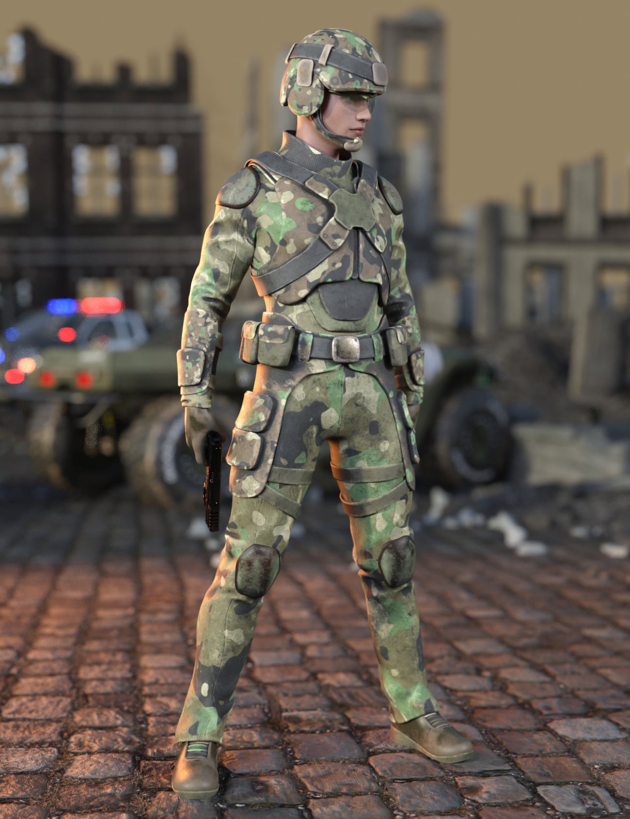 Assault Soldier Outfit for Genesis 8 Male(s) | Daz 3D