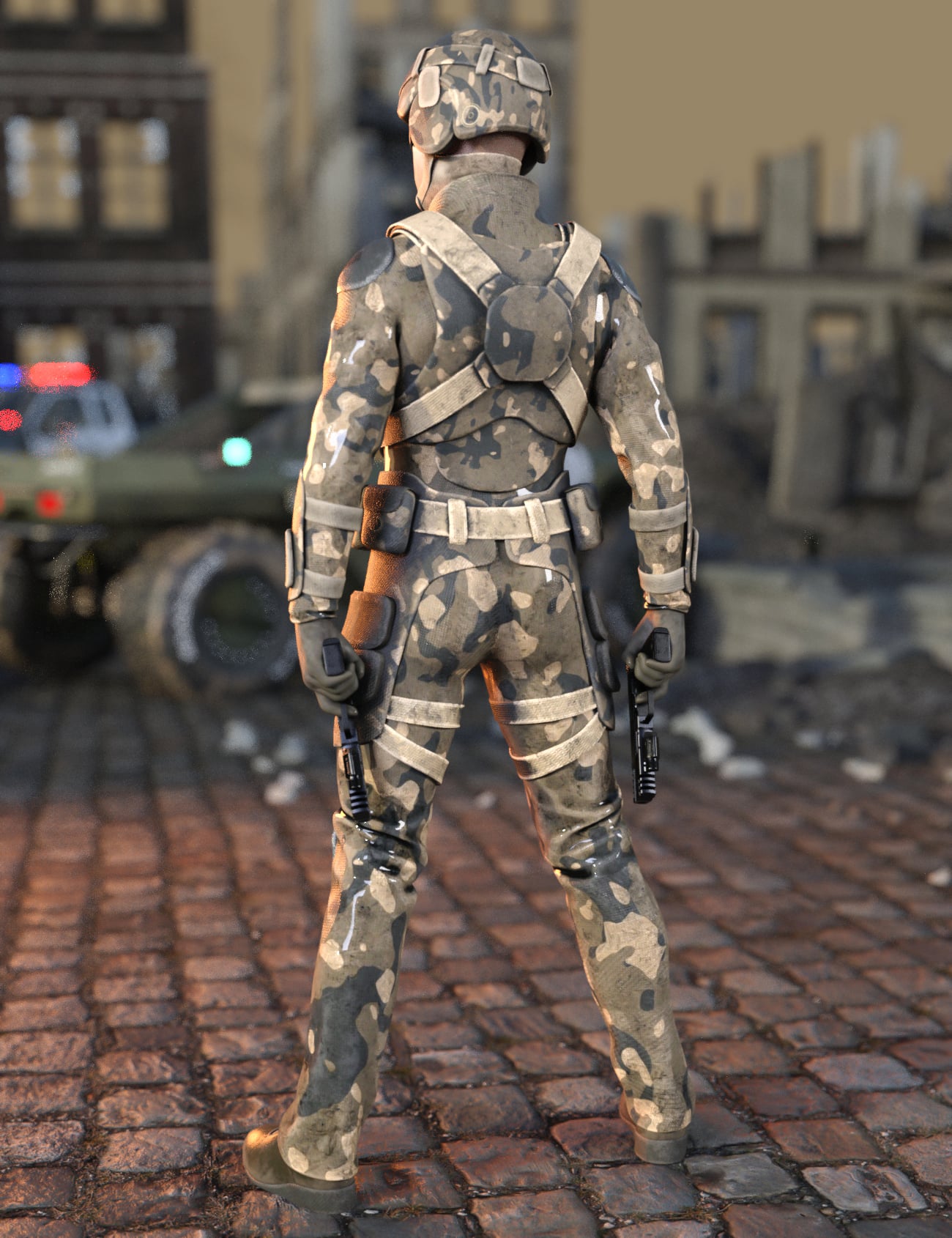 Assault Soldier Outfit for Genesis 8 Male(s) | Daz 3D