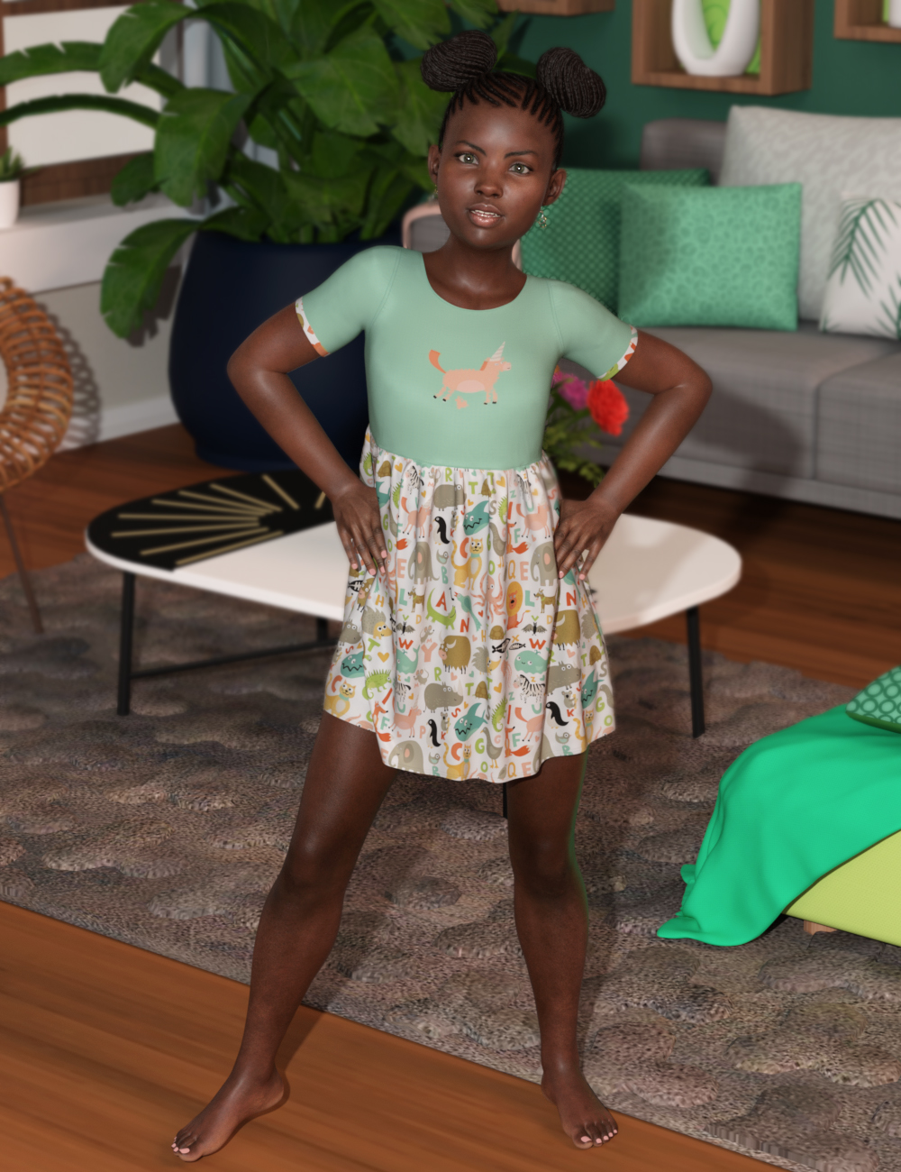 P3D Janet and dForce Dress for Genesis 8 Female | Daz 3D