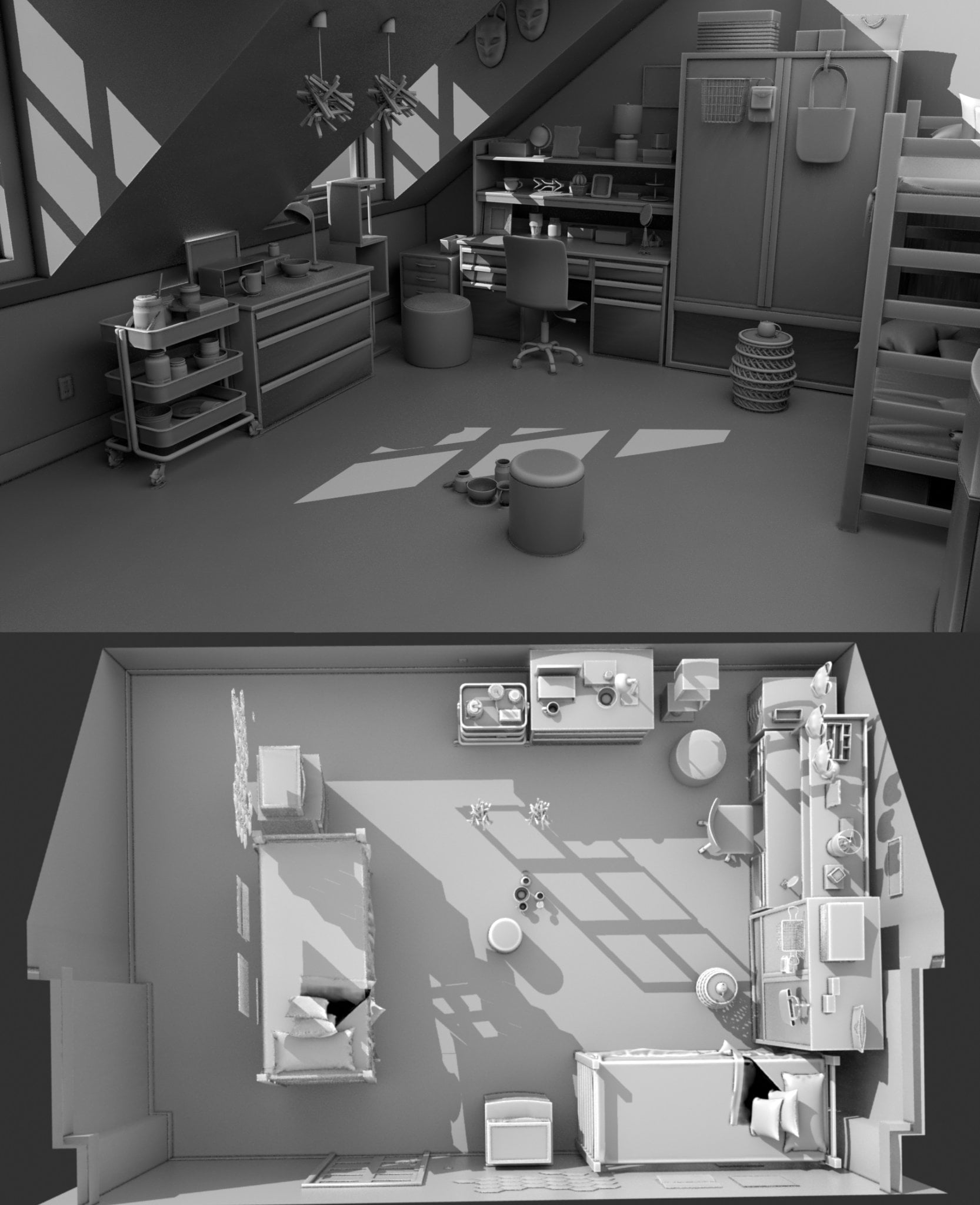 FG Dorm Bundle | Daz 3D