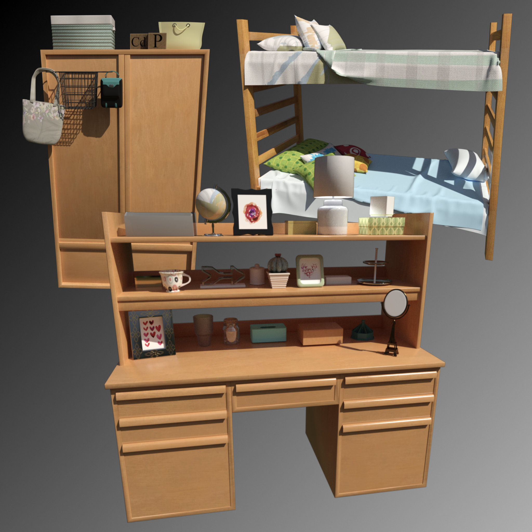 FG Dorm Bundle | Daz 3D