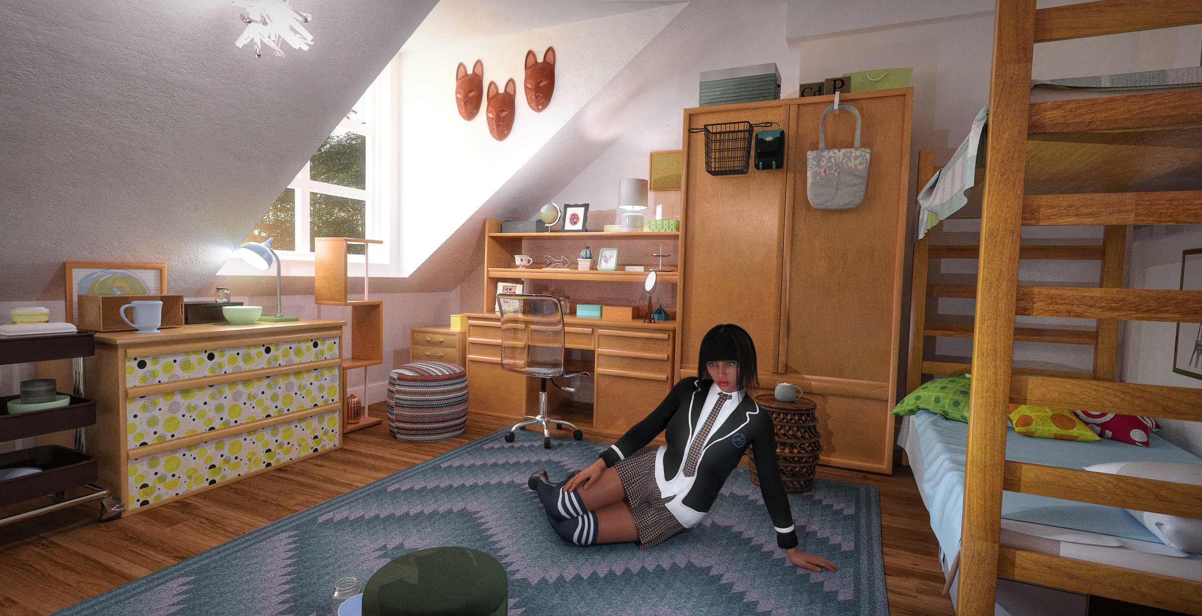 FG Dorm Bundle | Daz 3D