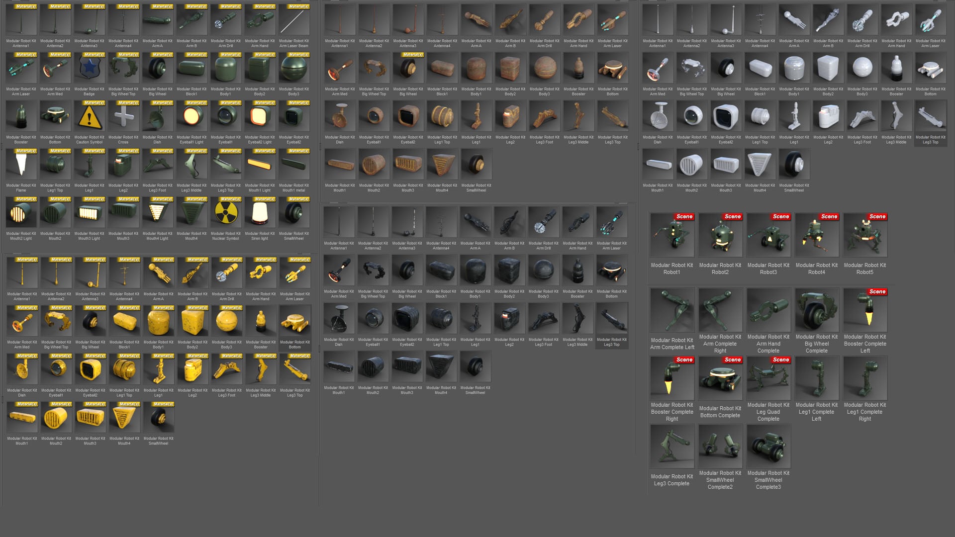 Modular Robot Kit | Daz 3D