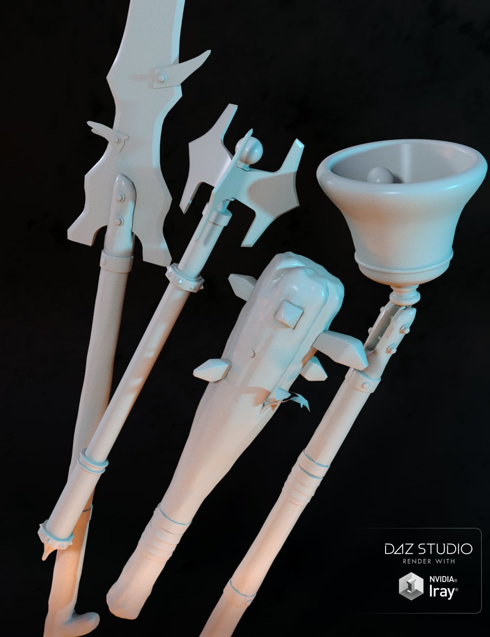 Brutal Weapons for Ogre HD | Daz 3D