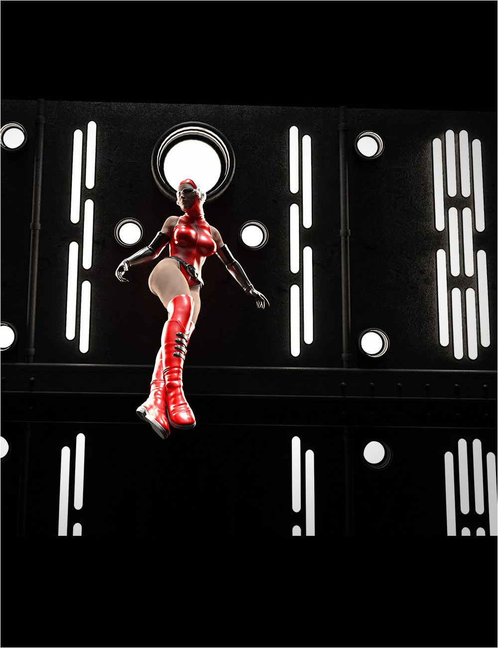 Modular Sci-Fi Wall Lights | Daz 3D