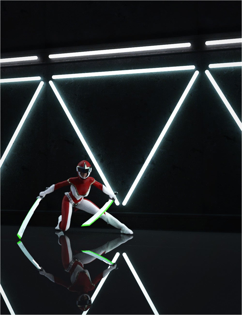 Modular Sci-Fi Wall Lights | Daz 3D