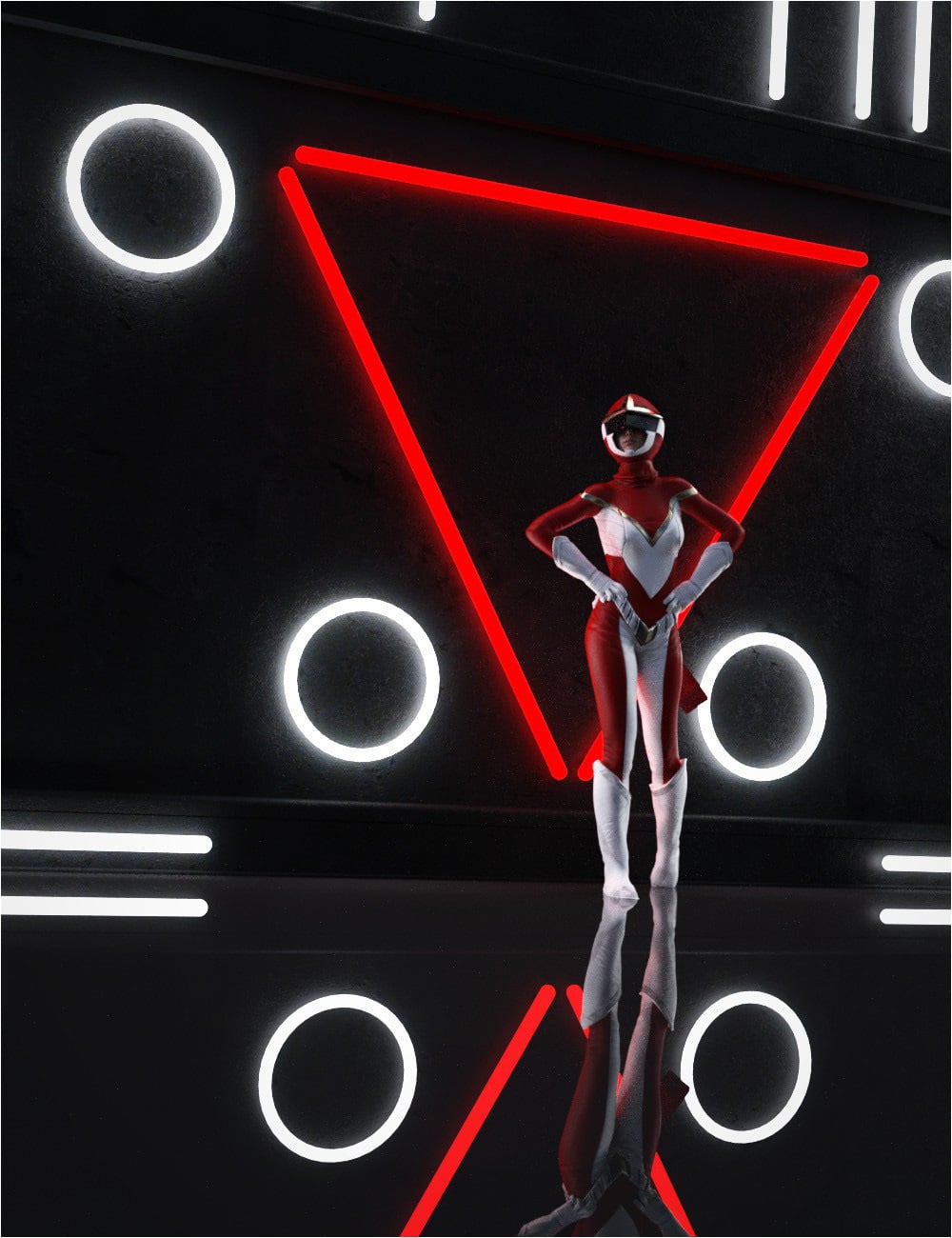 Modular Sci-Fi Wall Lights | Daz 3D