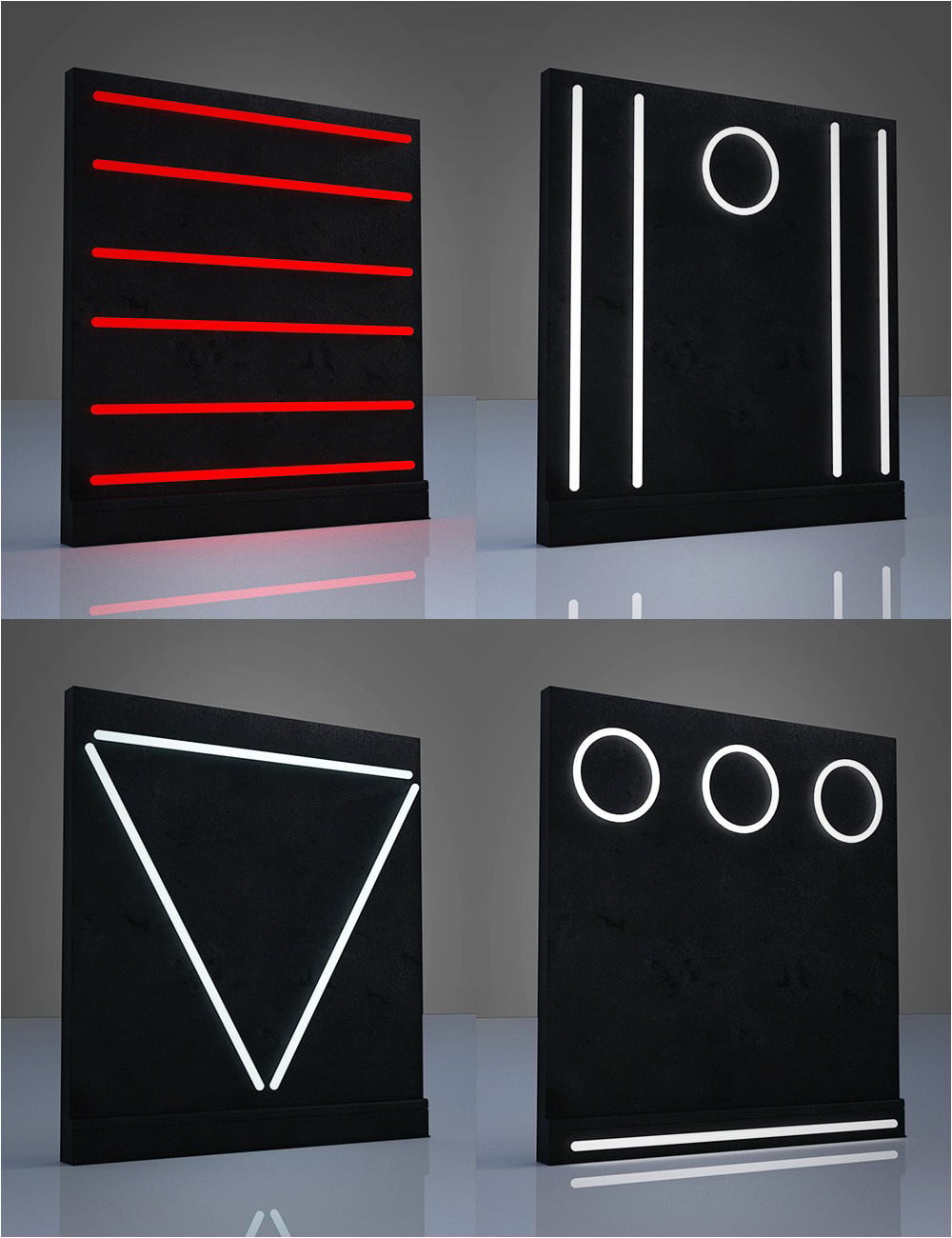 Modular Sci-Fi Wall Lights | Daz 3D