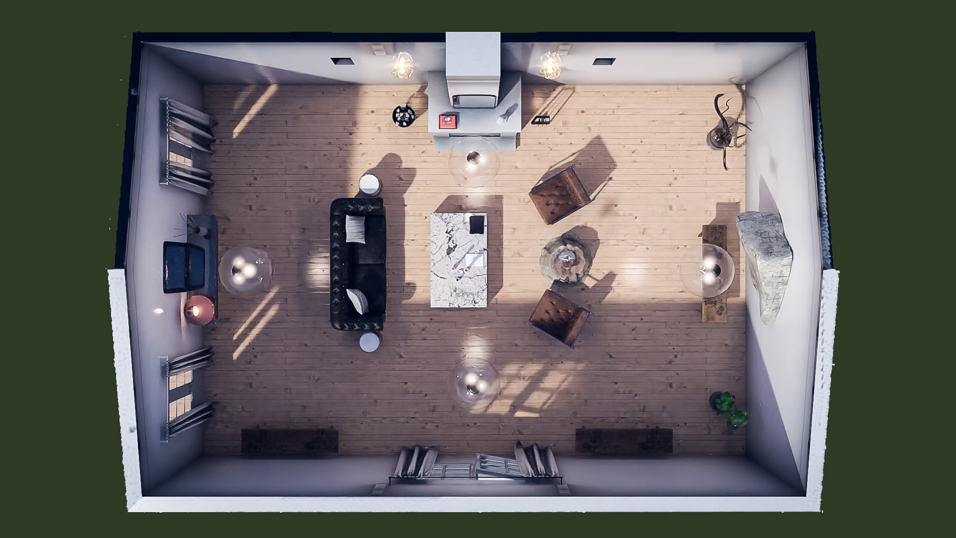 Oakland Living Room | Daz 3D