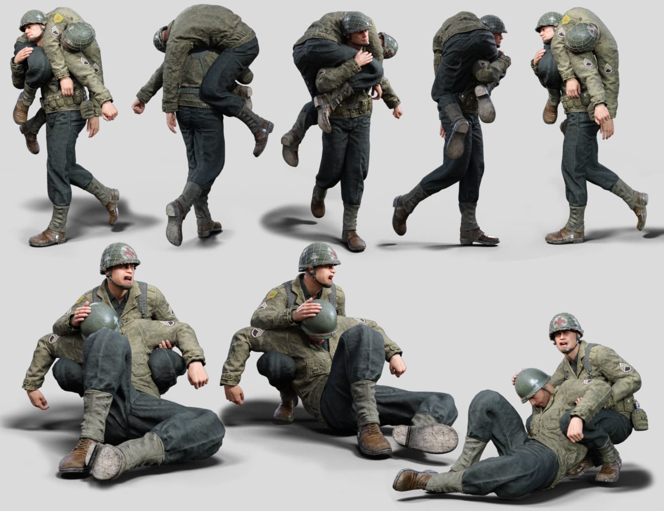 Billboard Crowd Generator: World War II | Daz 3D