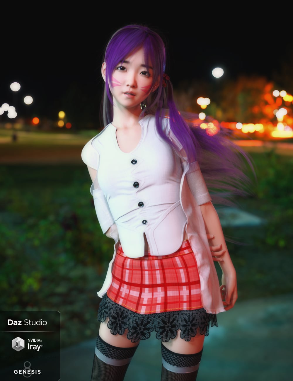 Hashimoto Character and Hair for Genesis 8 Female | Daz 3D