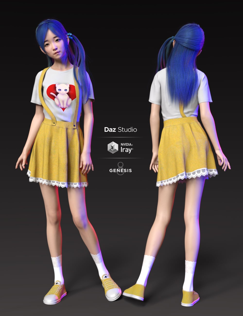 Hashimoto Character and Hair for Genesis 8 Female | Daz 3D