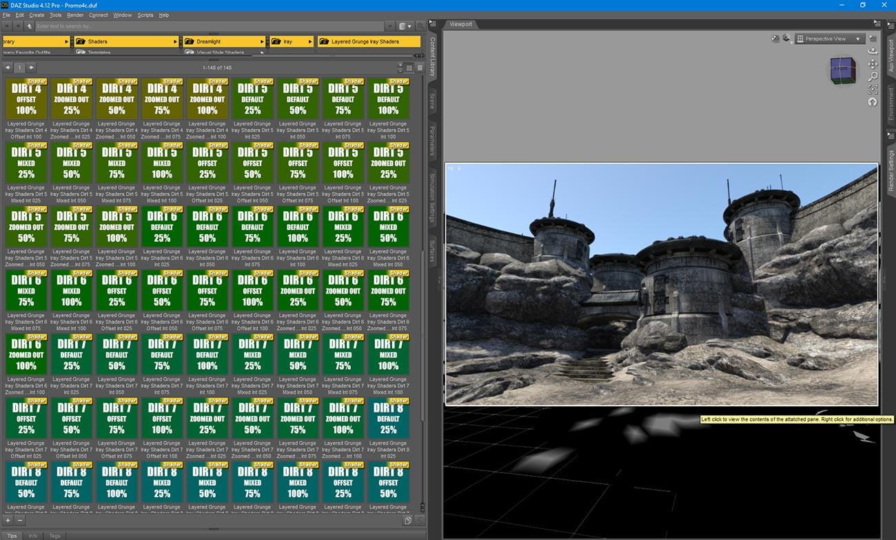 Layered Grunge Iray Shaders | Daz 3D